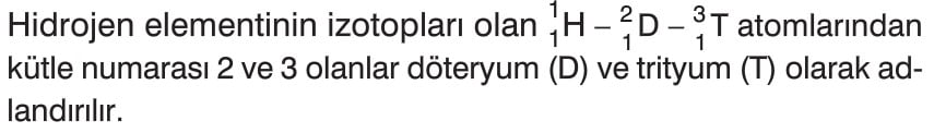 İzotop, İzoton, İzobar Atomlar ve İzoelektronik Tanecikler konu ...