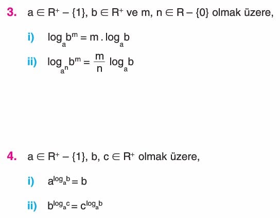 12. Sınıf Logaritma Fonksiyonunun Özellikleri konu anlatımı soru çözümleri