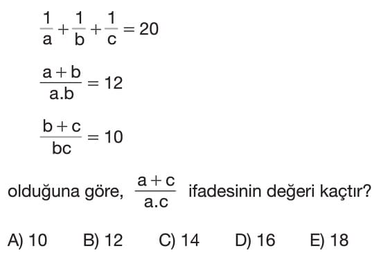 Birinci Dereceden İki Bilinmeyenli Denklemler Test Soruları Çözümleri 9 ...