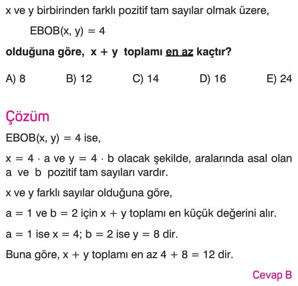 Ebob Ekok Konu Anlatımı Örnekleri Tyt Matematik Ebob Ekok Problemleri ...