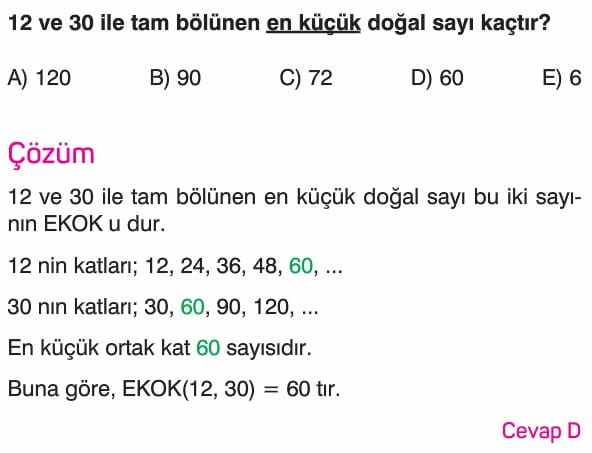Ebob Ekok Konu Anlatımı Örnekleri Tyt Matematik Ebob Ekok Problemleri ...