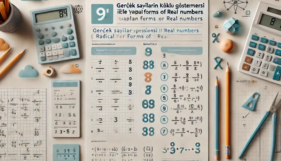 9. Sınıf Köklü Gösterimler İle Yapılan İşlemler Test Çöz, Çözümlü Sorular