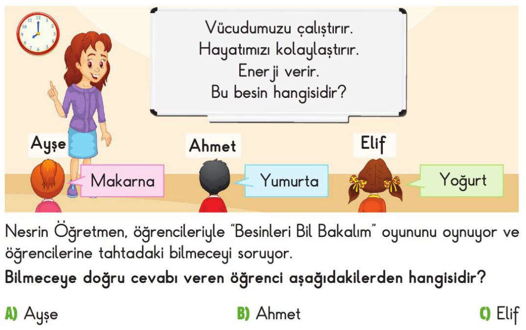 Dengeli Besleniyoruz Test Çöz 2. Sınıf Hayat Bilgisi Testleri Dengeli Besleniyoruz Test Çöz 2. Sınıf Hayat Bilgisi Testleri