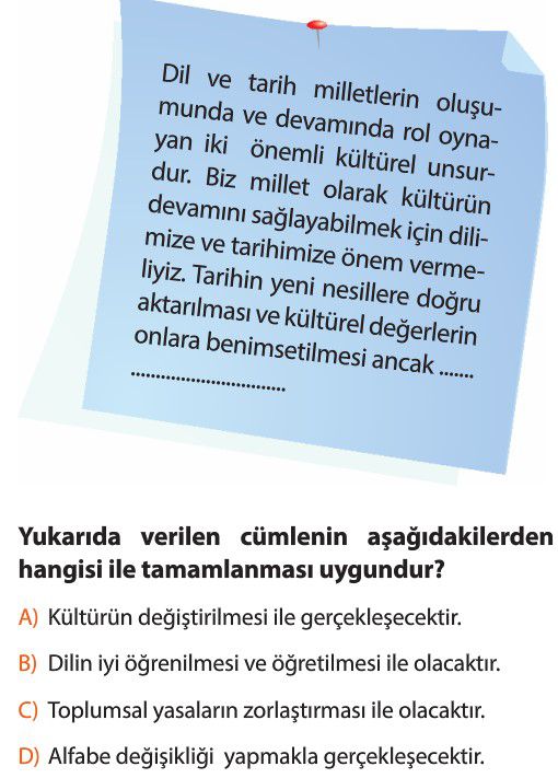 Bizi Biz Yapanlar (Kültür ve Toplumsal Birliktelik) Test Çöz 6. Sınıf ... Bizi Biz Yapanlar (Kültür ve Toplumsal Birliktelik) Test Çöz 6. Sınıf ...
